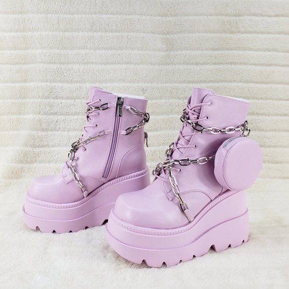 Cape Robbin | Shoes | Vibrate Baby Pink Platform 45 Wedge Heel Ankle B ...